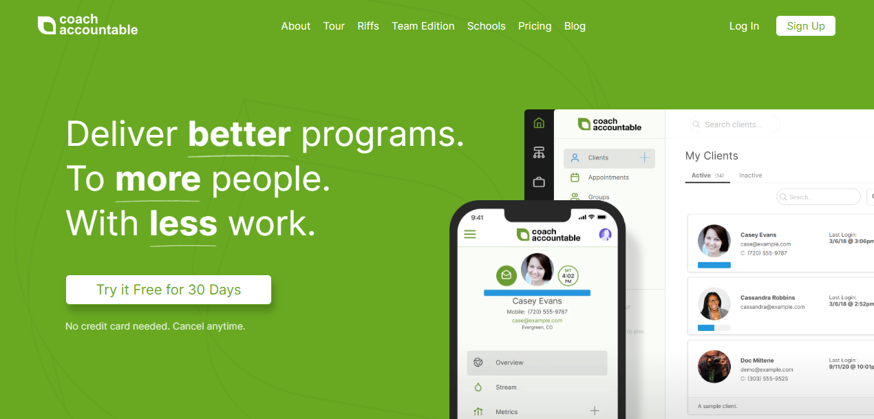 CoachAccountable - About this coaching platform
